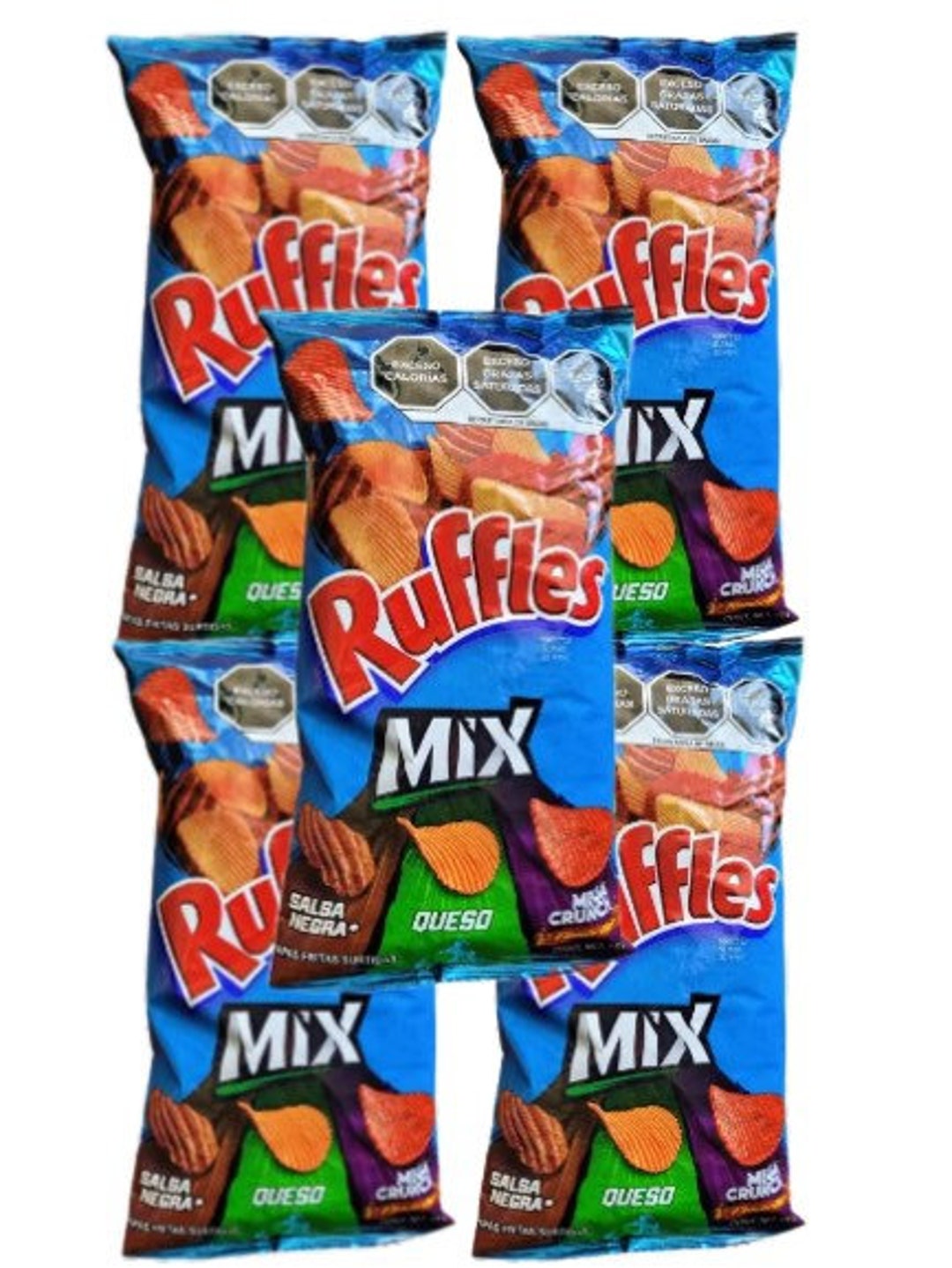 Ruffles Mix Sabritas Mexican Chips, 5 Bags 55 G - Etsy