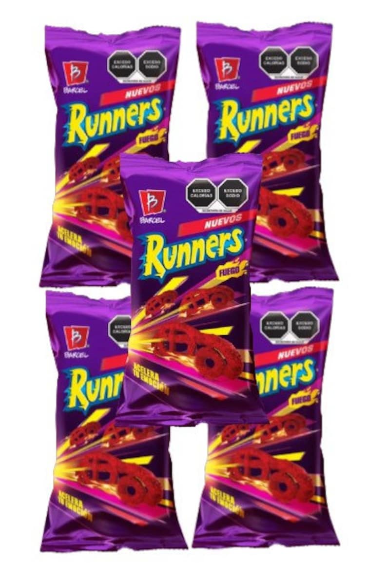 Runners Fuego Barcel Mexican Chips, 5 BAGS 72 G - Etsy