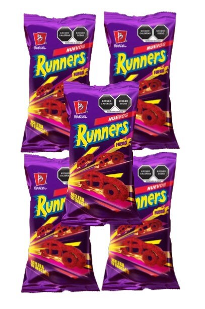 Runners Fuego Barcel Mexican Chips, 5 BAGS 72 G - Etsy