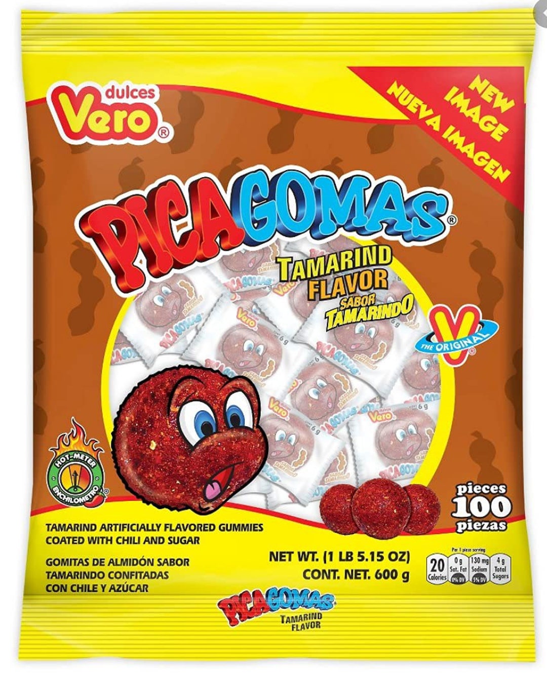 Pica Gomas Vero Chili Tamarind Gummy Candy, 1 Bag 100 Count - Etsy