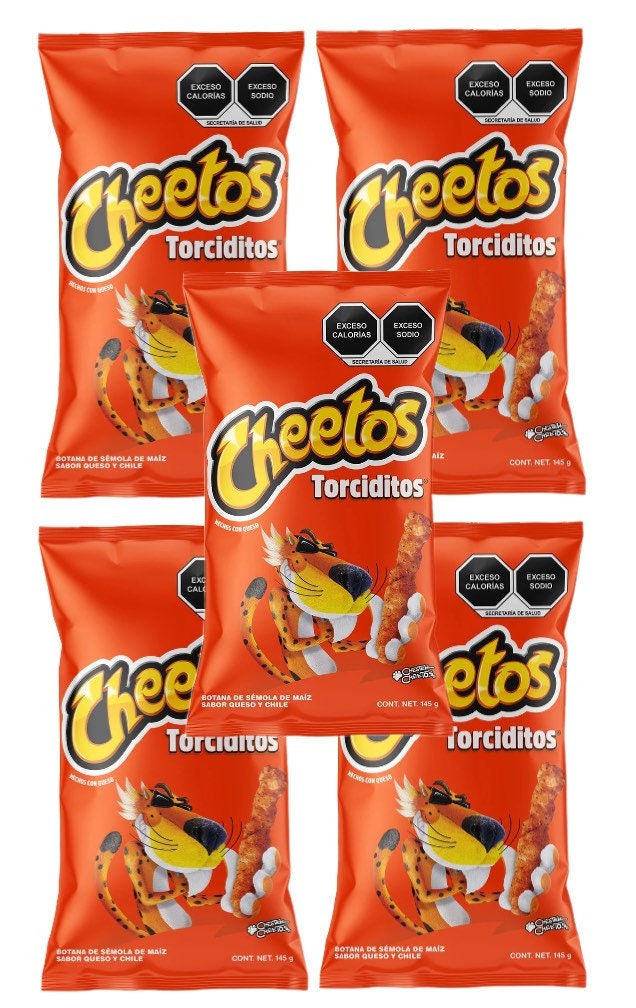 Cheetos Torciditos Sabritas Mexican Chips 5 BAGS 56 G - Etsy Canada