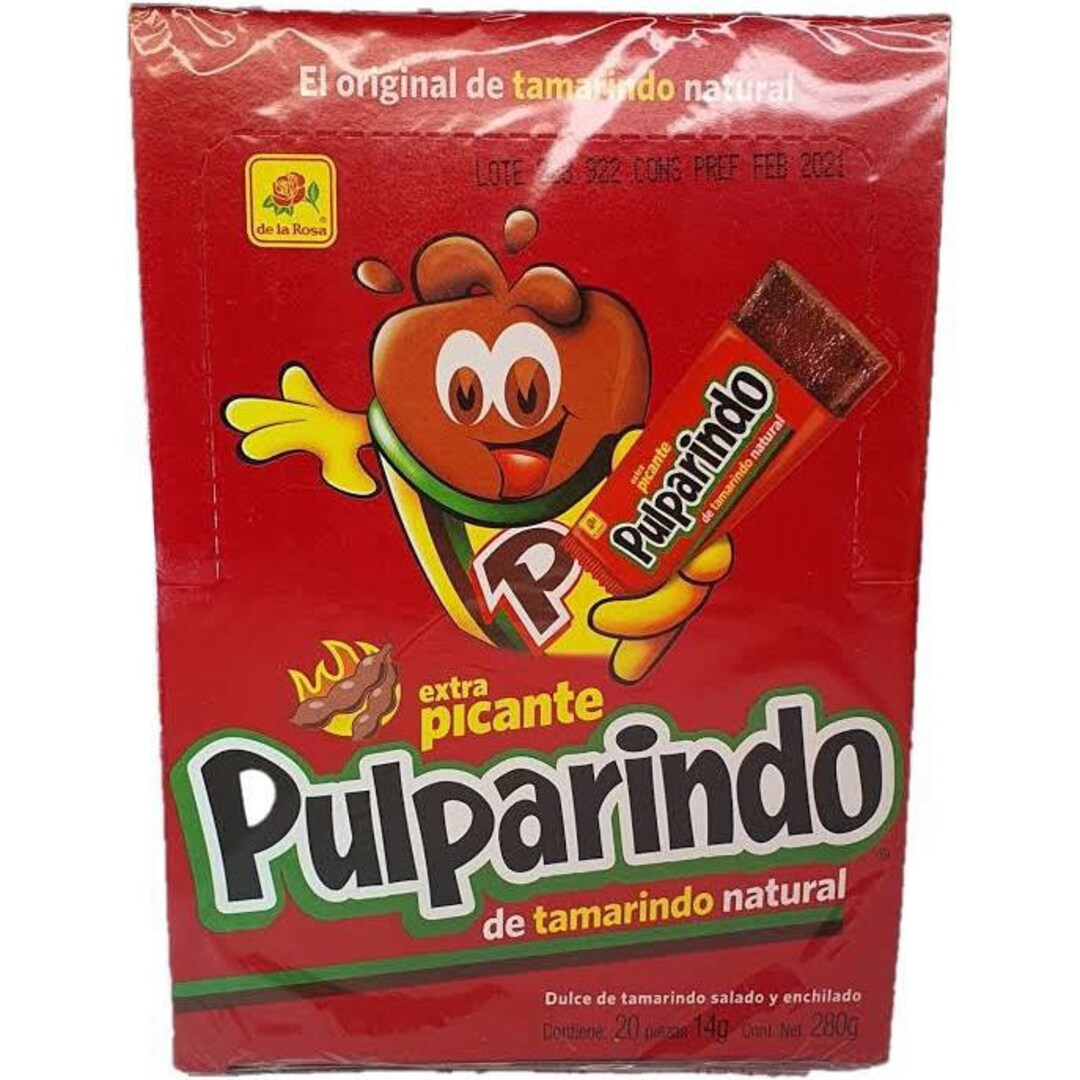 Pulparindo Extra Hot Salted Tamarind Mexican Candy 1 Box 20-pc - Etsy ...