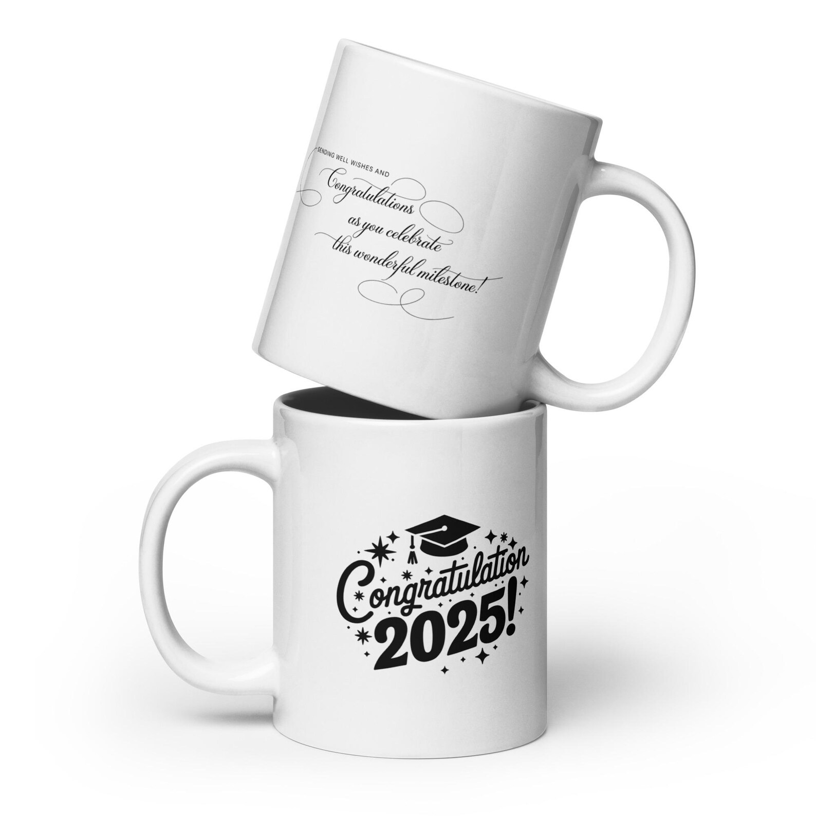 Happy Graduation | Congratulation Gift Ideas White Glossy Mug - Etsy