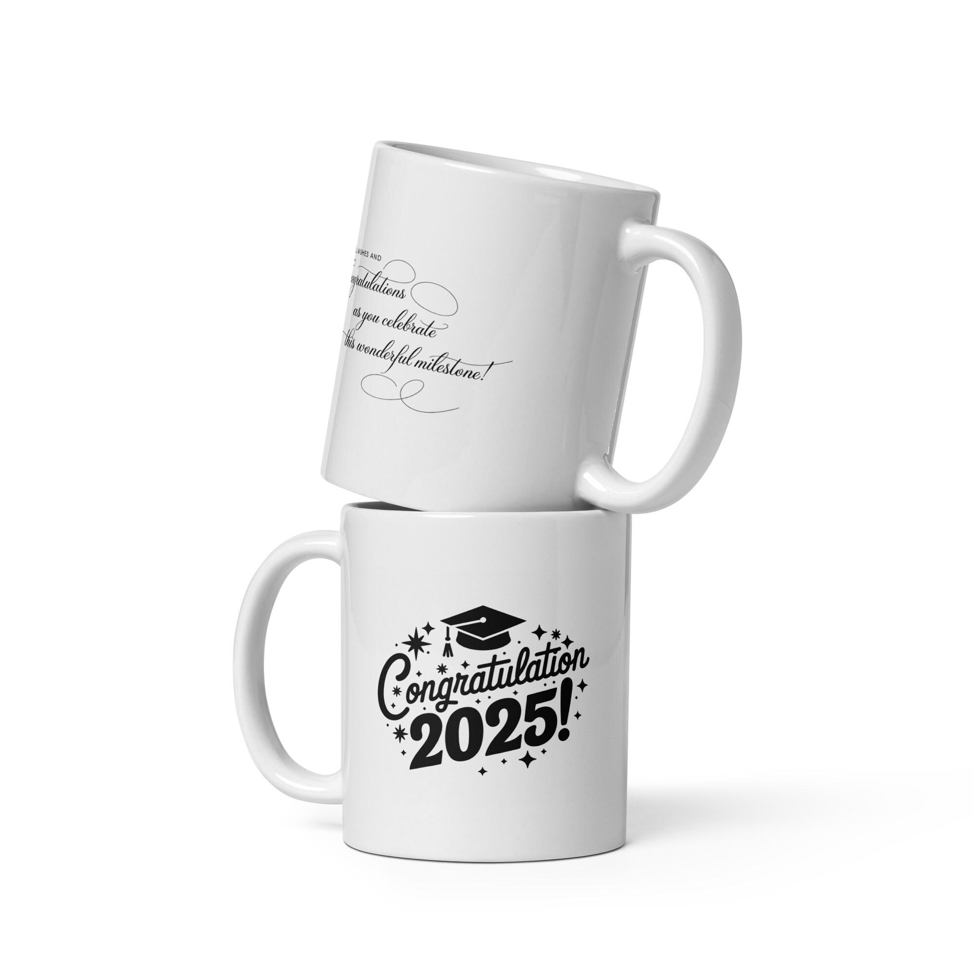 Happy Graduation | Congratulation Gift Ideas White Glossy Mug - Etsy