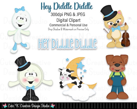 Hey Diddle Diddle Clipart