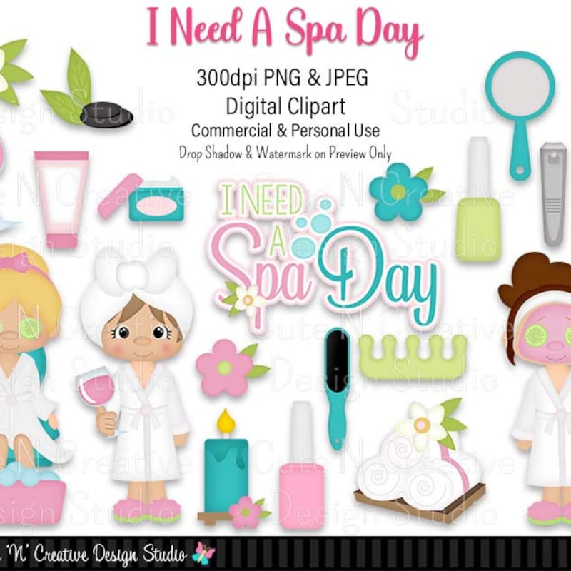 Spa Clip Art - Etsy