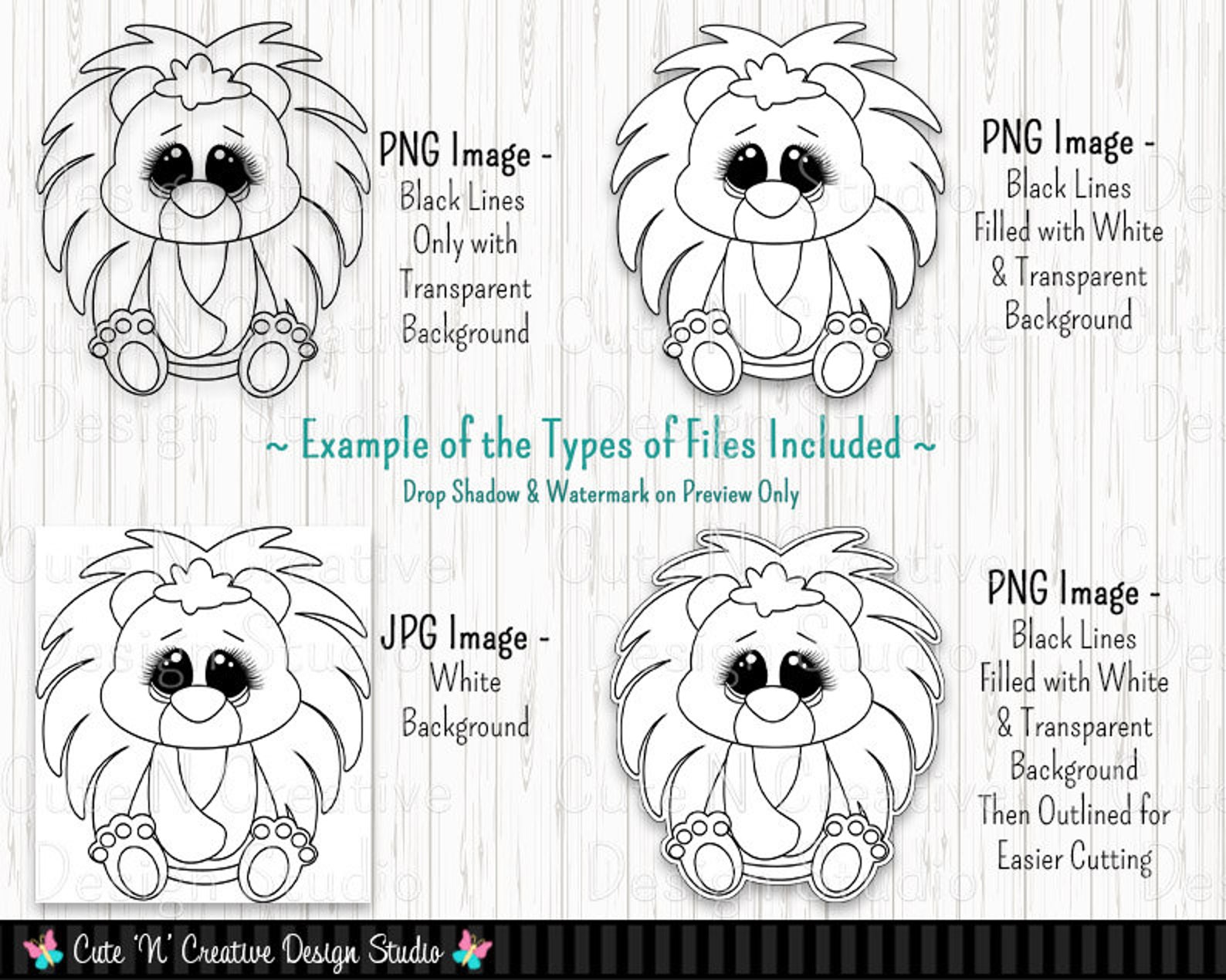 Woodland Babies Digital Stamp Set ~ Graphics Kristi W Designs Personal ...