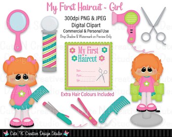 First Haircut Clipart - Etsy Australia