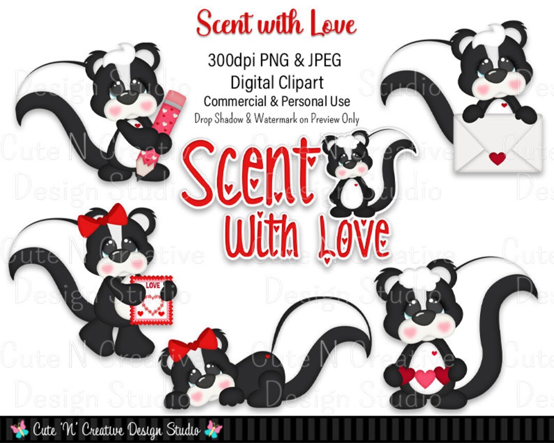 Scent With Love Digital Clip Art Set ~ Graphics Kristi W Designs ...