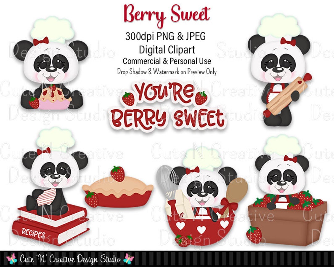 Berry Sweet Digital Clip Art Set ~ Graphics Kristi W Designs Personal ...