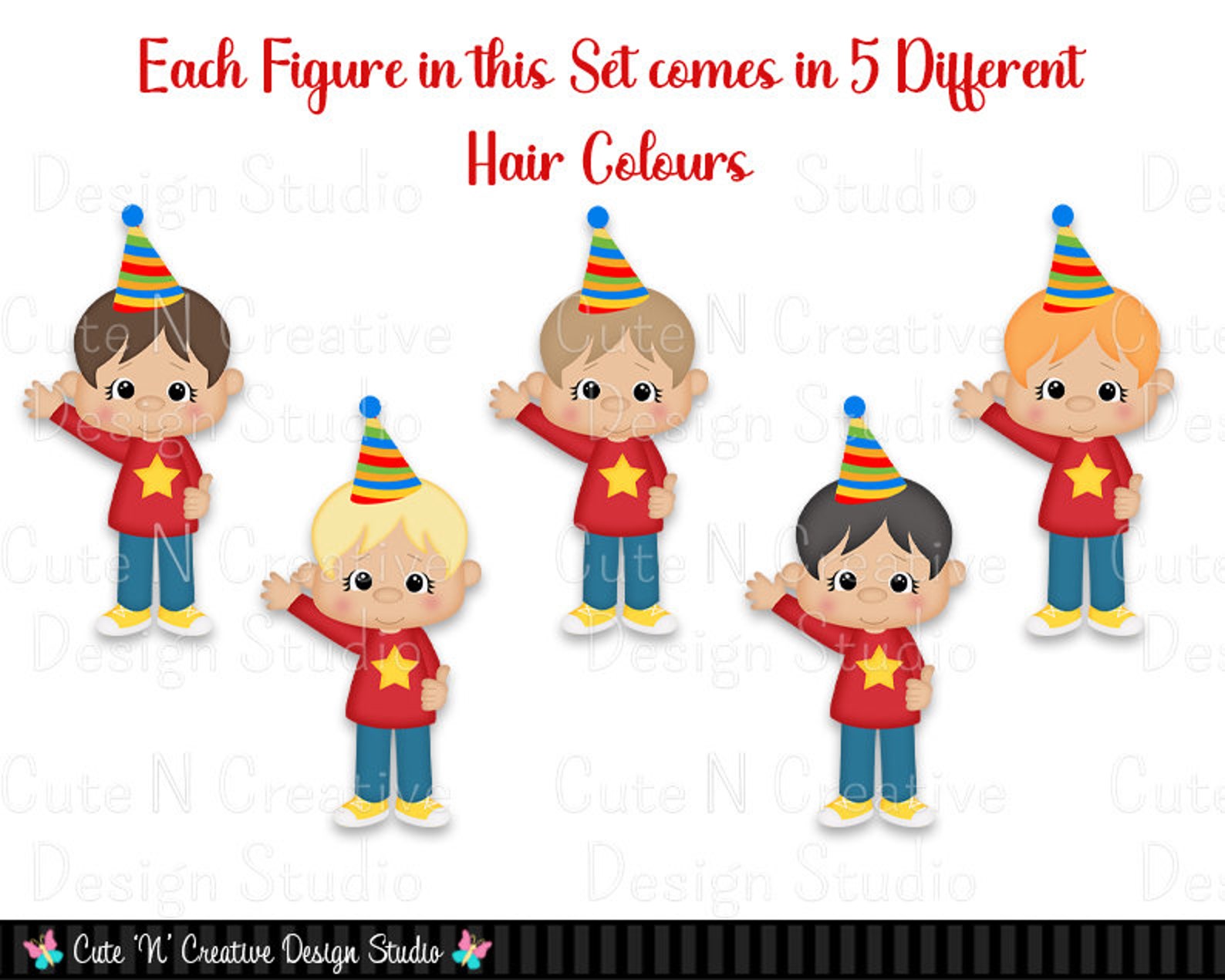 Drive by Birthday Boys Digital Clip Art Set ~ Graphics Kristi W Designs ...