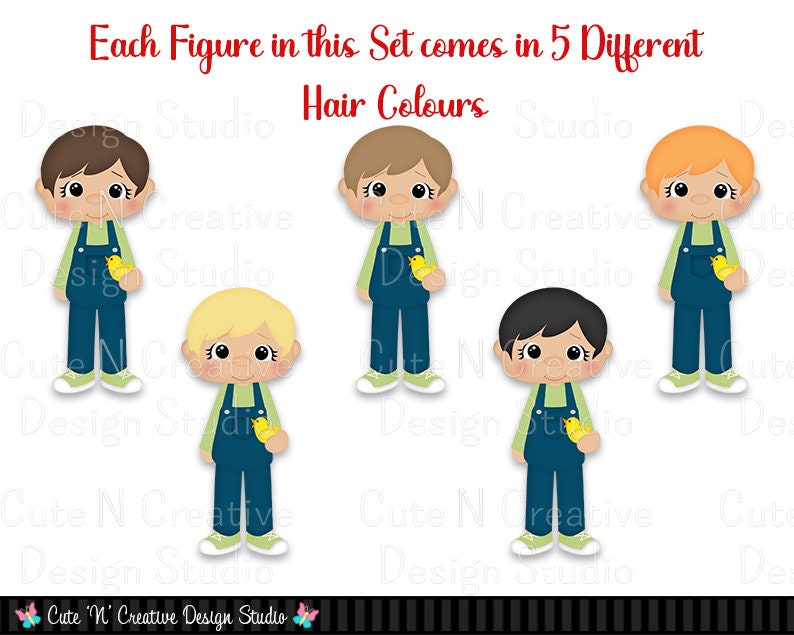 Cooped up Boys Digital Clipart Set ~ Graphics Kristi W Designs Chicken ...