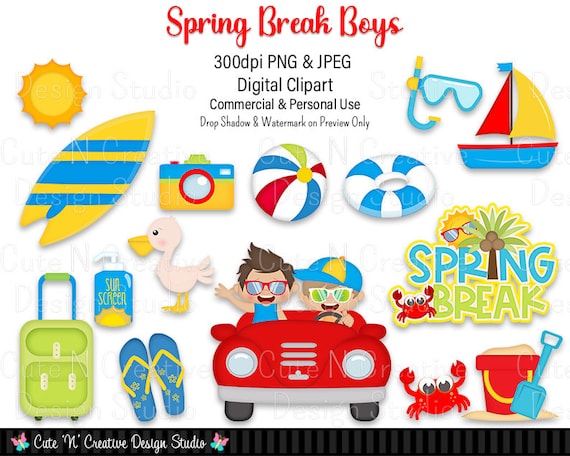 Spring Break Graphics Clip Art