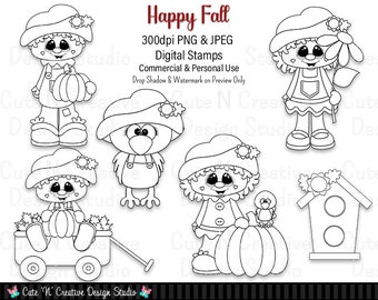 Woodland Babies Digital Stamp Set ~ Graphics Kristi W Designs Personal ...