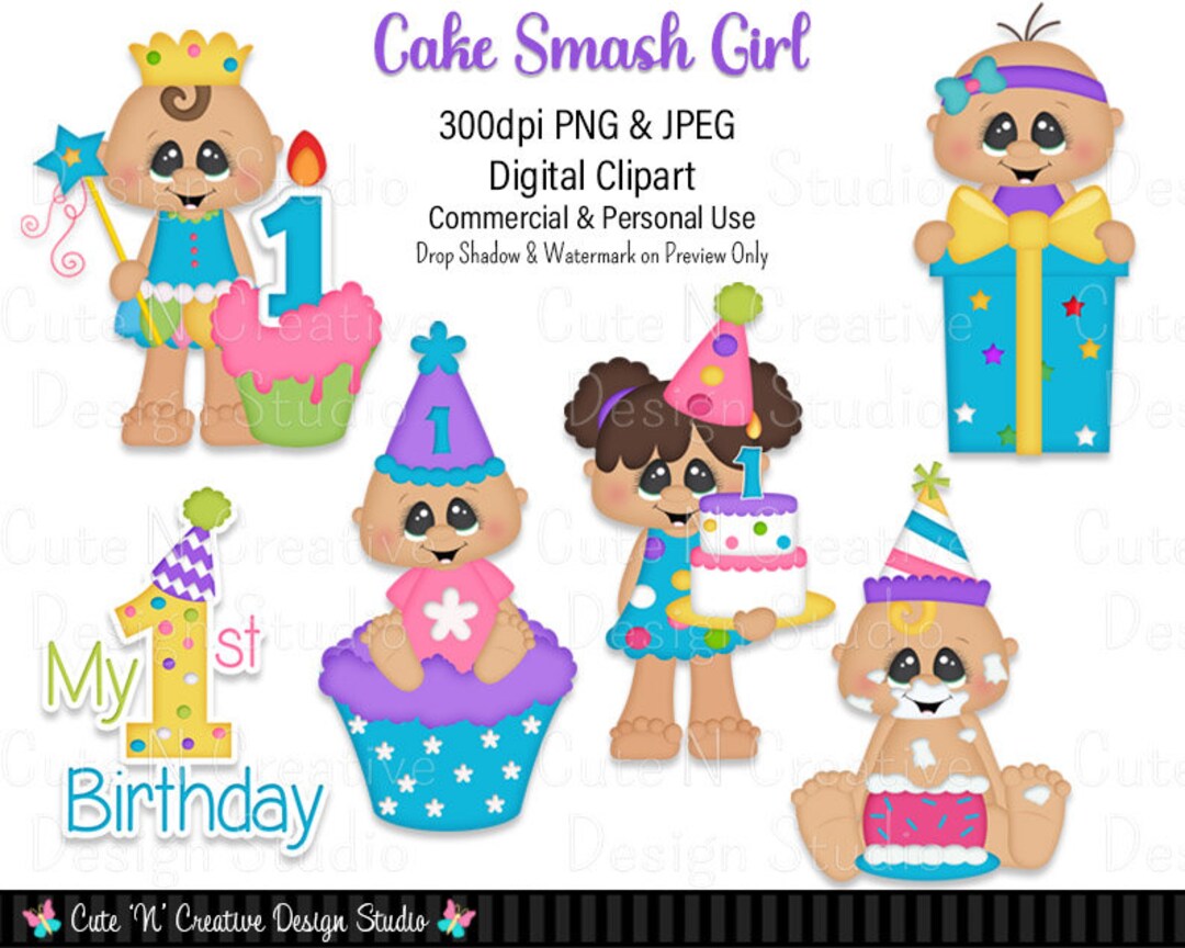 Smashed Cake Clipart