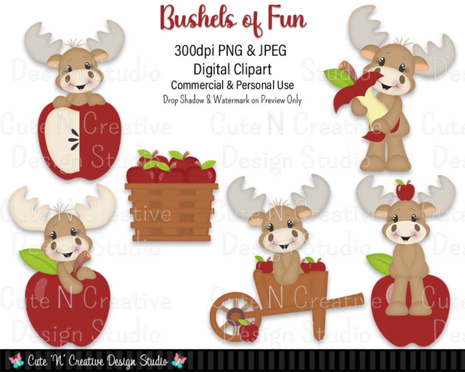 Bushels of Fun Digital Clip Art Set ~ Graphics Kristi W Designs ...