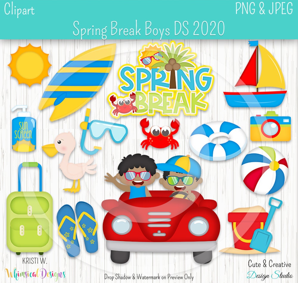 Spring Break Graphics Clip Art