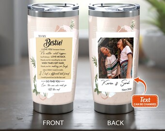 Personalized Custom Bestie Tumbler - Etsy
