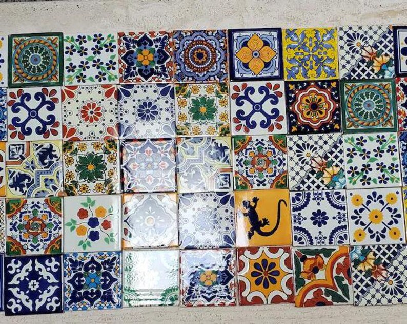 Assorted Ceramic Hand Made Tiles - Etsy