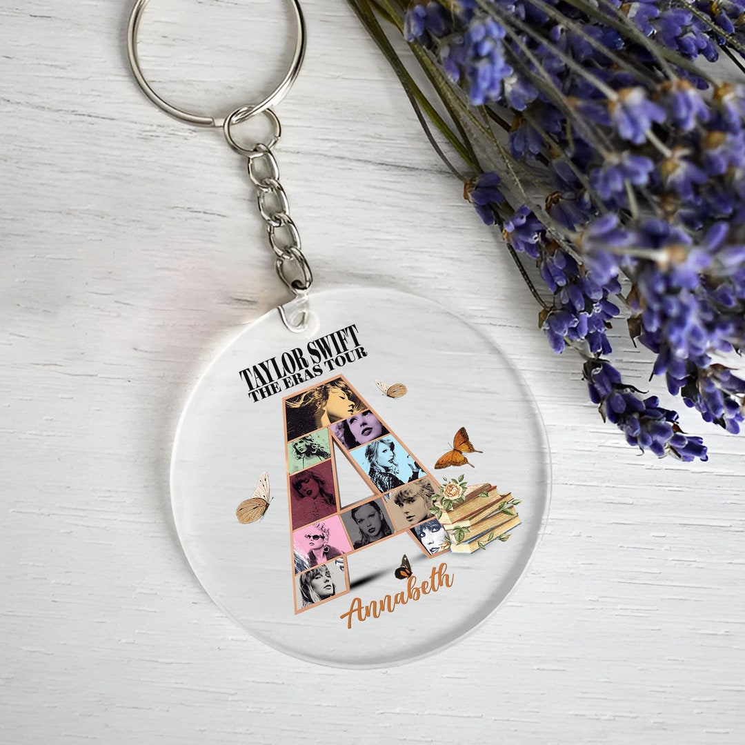 Custom Tayswift the Erars Tour Alphabetical Initial Keychain - Etsy