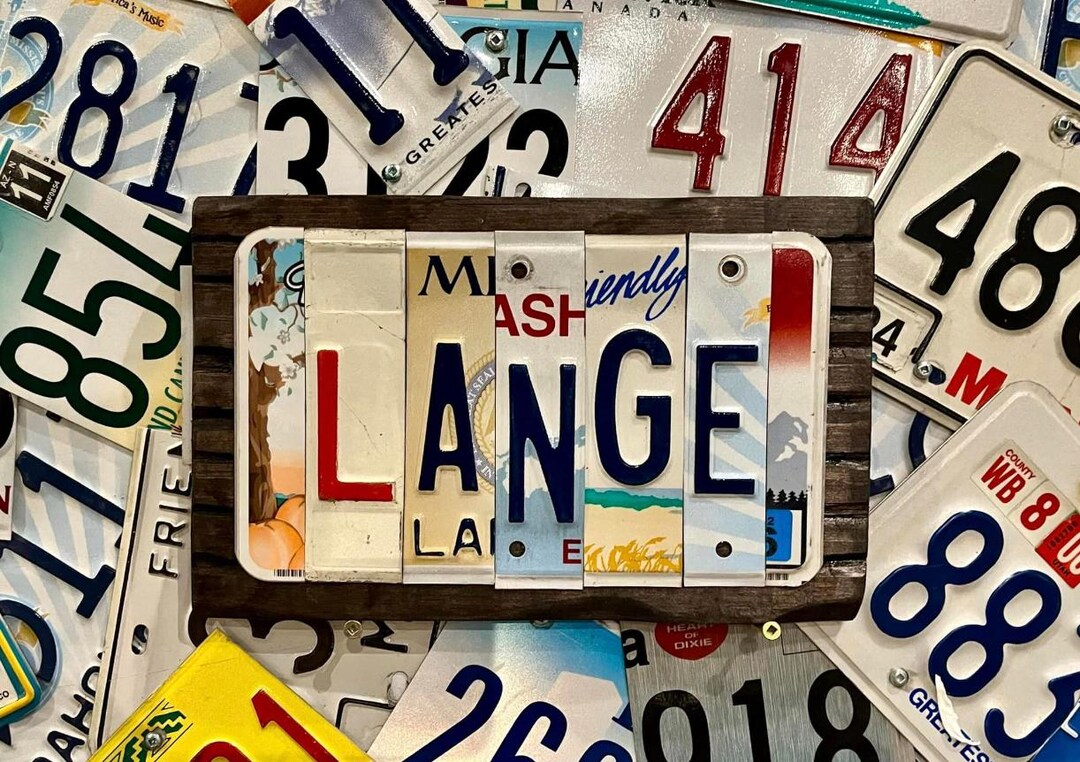 Custom Signs, License Plate Signs, Anniversary Date, Anniversary ...