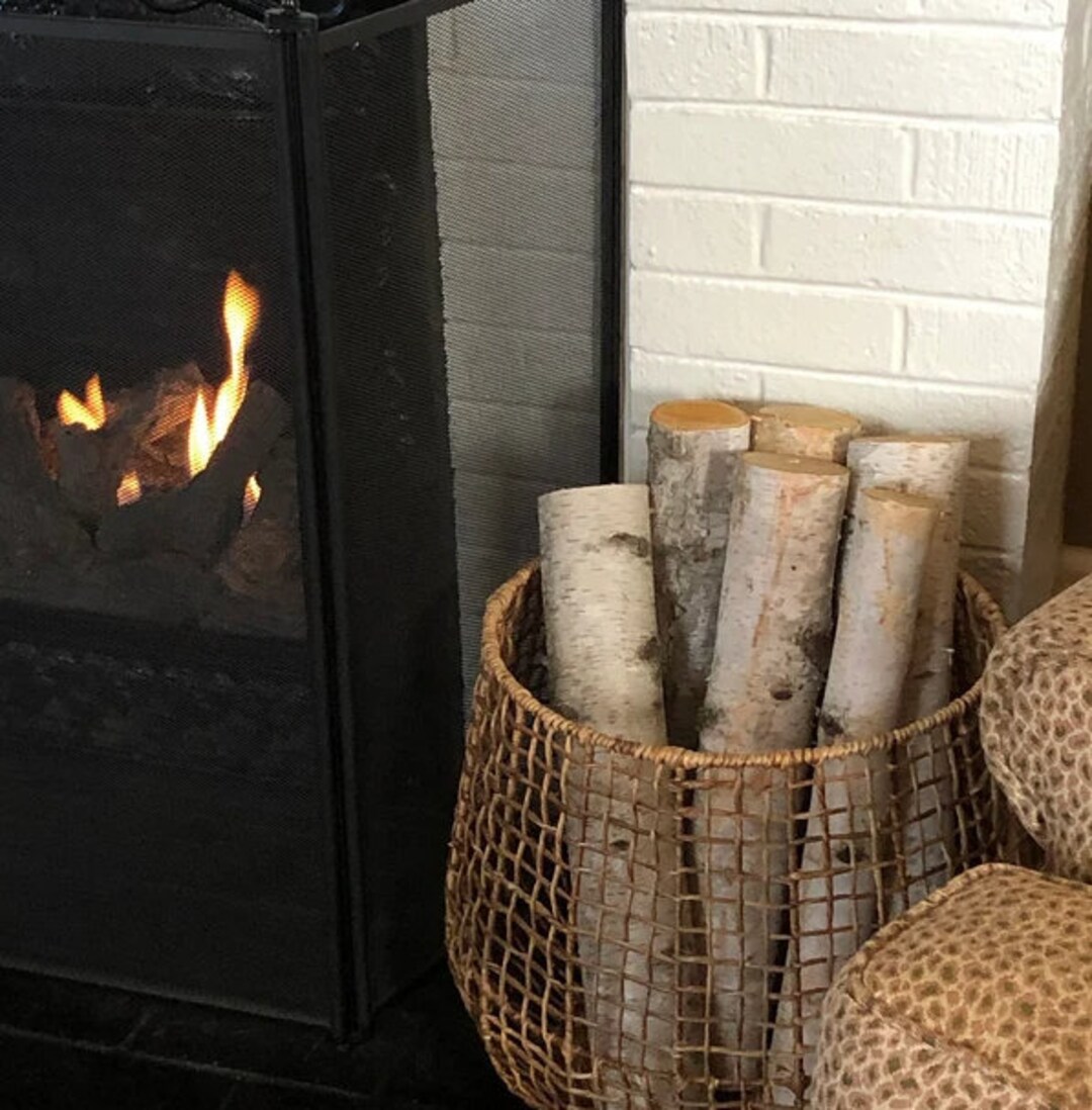 Five White Birch Logs, Birch Bundle of Logs White Birch Log Set for ...
