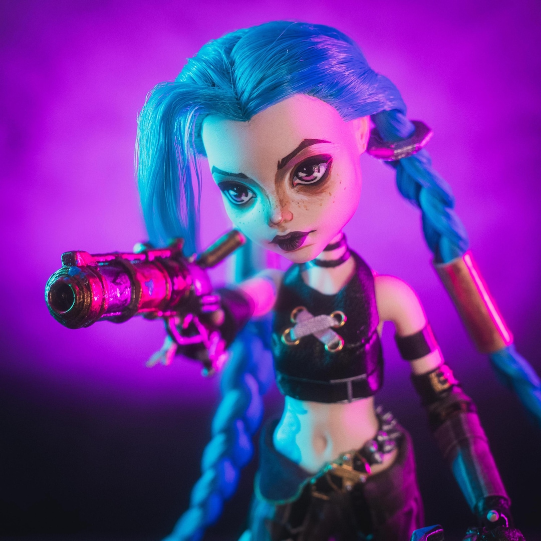 Jinx Arcane League of Legends Custom Monster High Doll - Etsy