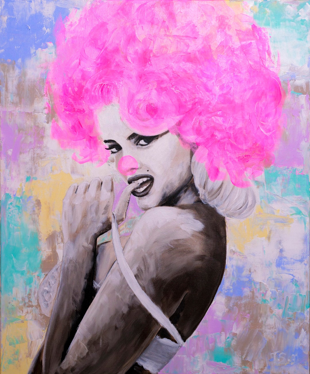 Clown Pinup Art Print - Etsy