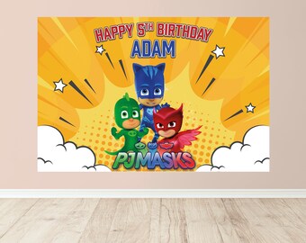 Pj Masks Birthday Banner | Etsy