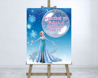 Elsa Welcome Sign - Etsy