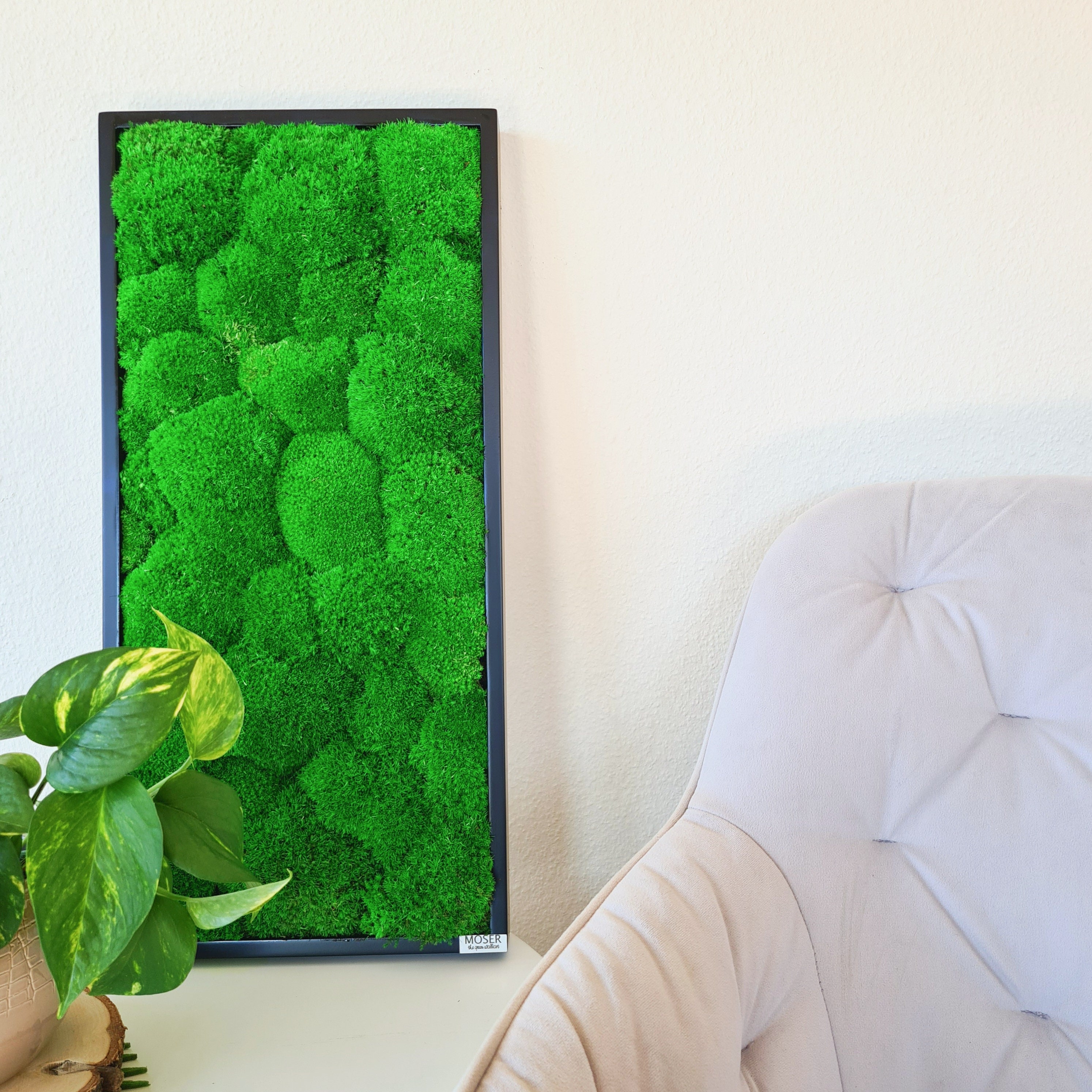 Angular Moss Picture Moss Picture With Pole Moss Wall - Etsy