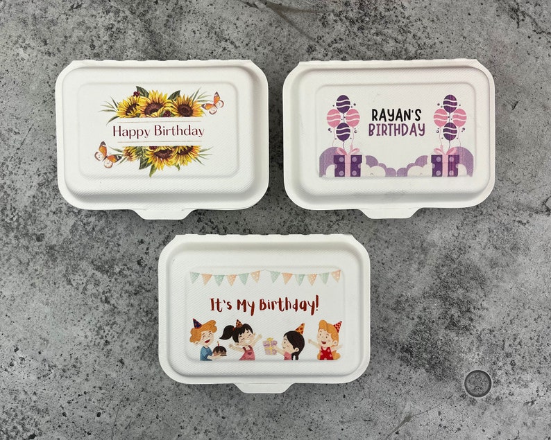 Custom Printed Food Container Boxes - Biodegradable Bagasse ...
