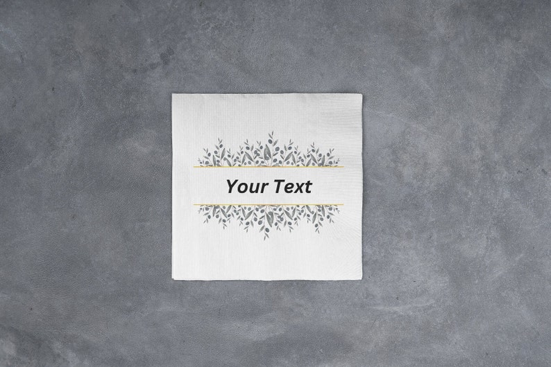 Custom Printed Napkins for Parties, Birthdays & Occasions Personalized ...