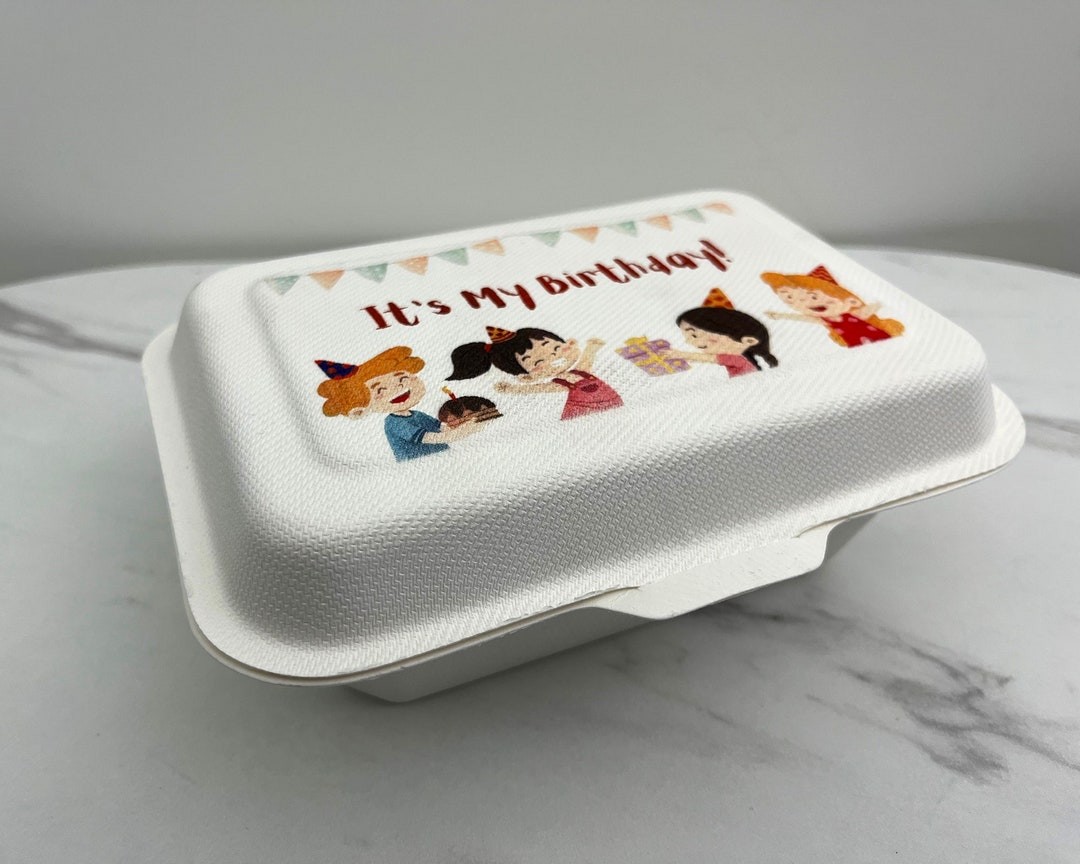 Custom Printed Food Container Boxes - Biodegradable Bagasse ...