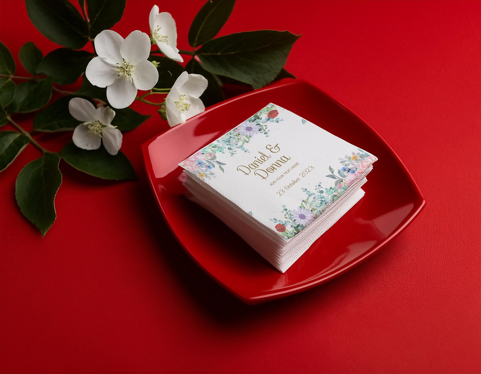 Custom Printed Napkins for Parties, Birthdays & Occasions Personalized ...