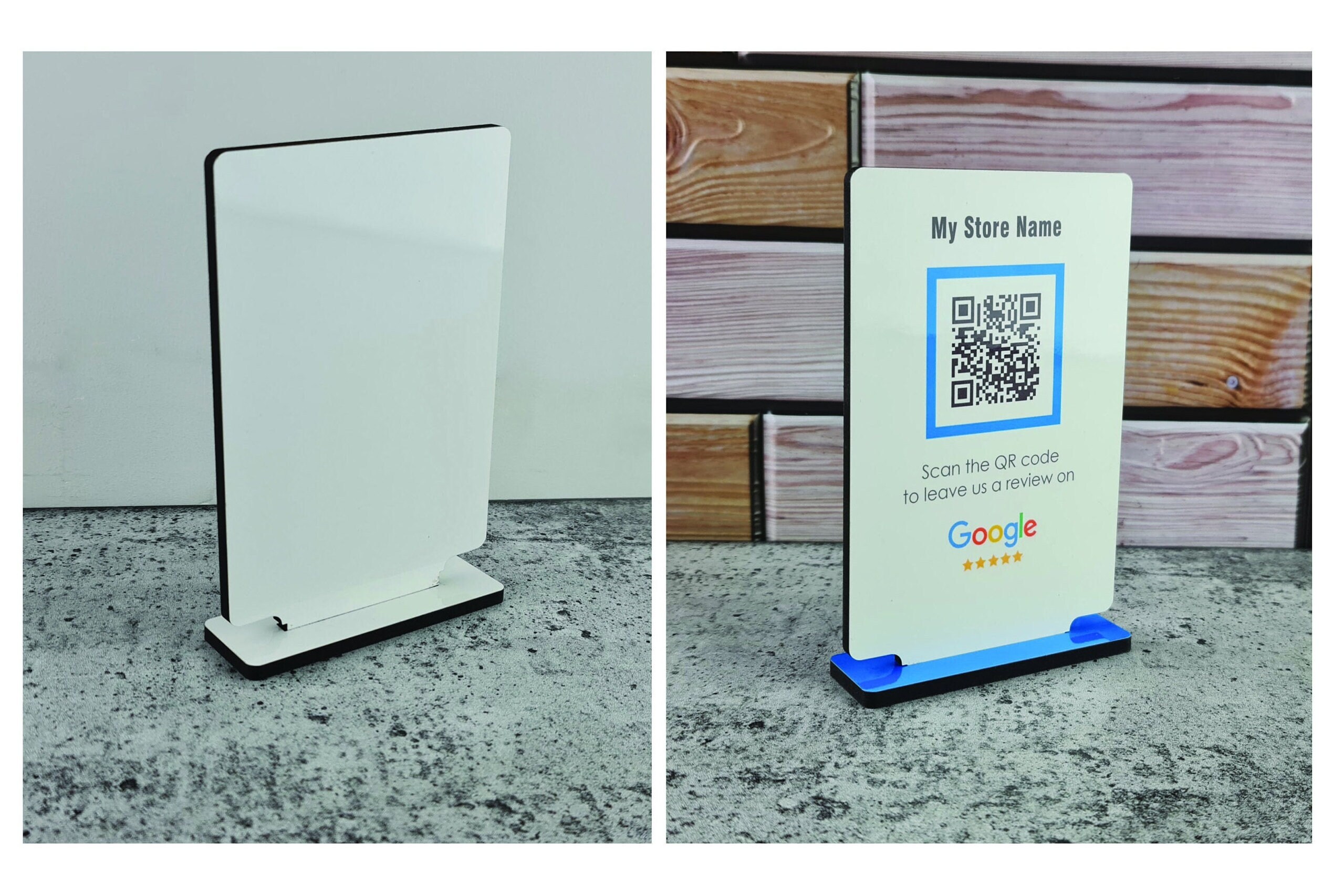 Sublimation Blank Sign, DIY, Payment Sign, Google, Facebook Review Sign ...