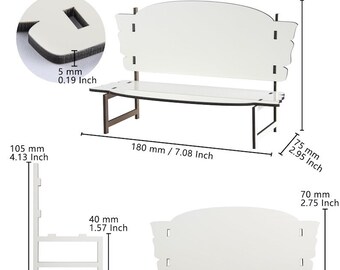 Sublimation Blank Memorial Bench Blank Memorial Bench Small - Etsy