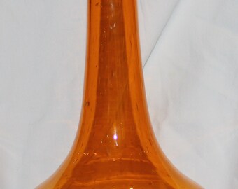 Tall Amber Glass Vases - Etsy