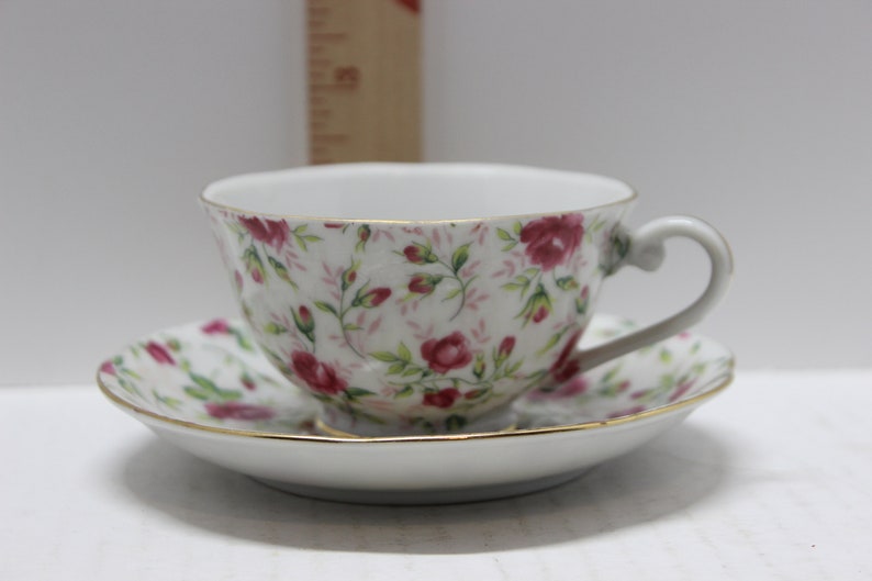 Lefton China Tea Cup and Saucer - Etsy