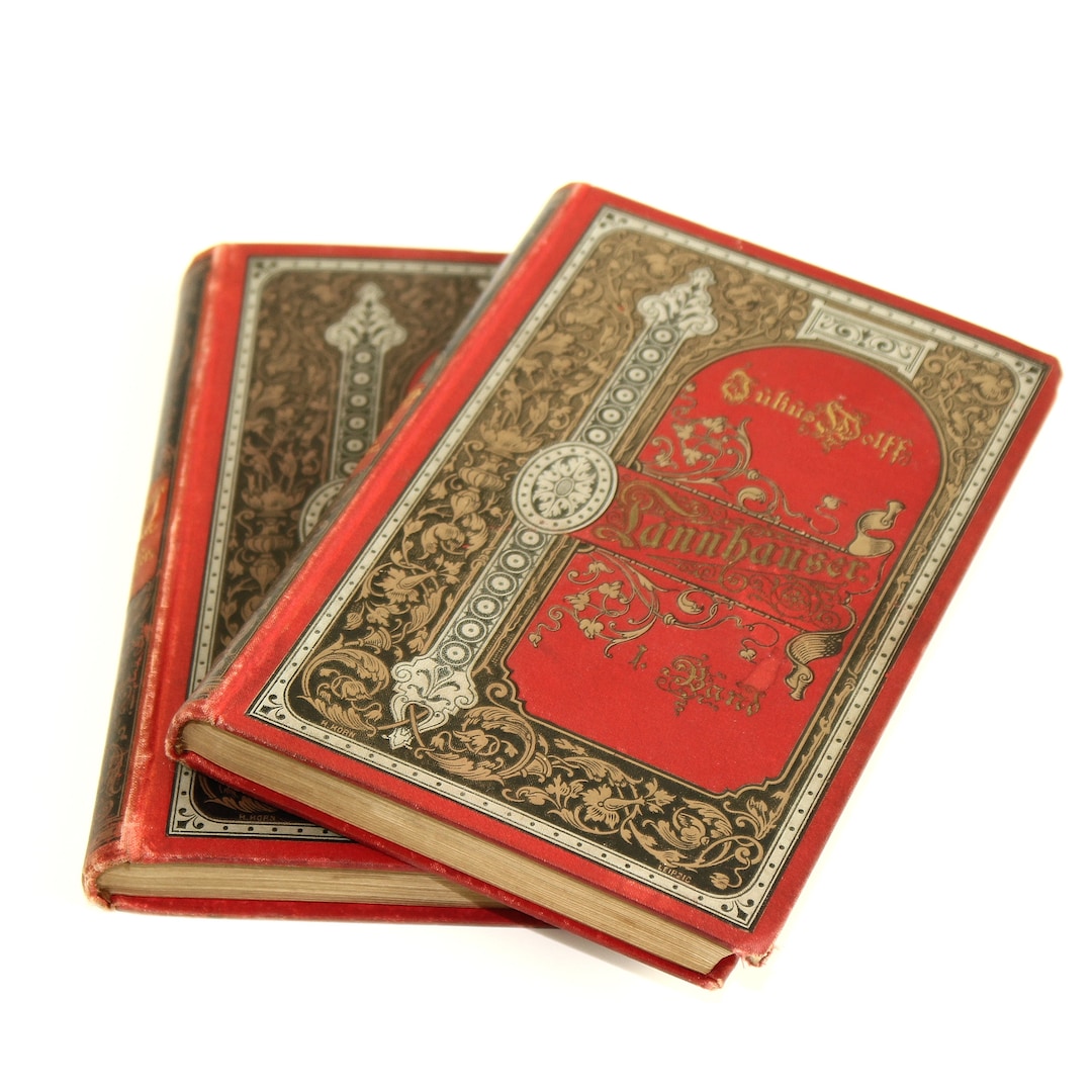 Very Rare 1889 Antique German Book TANNHAUSER: EIN MINNESANG Julius ...