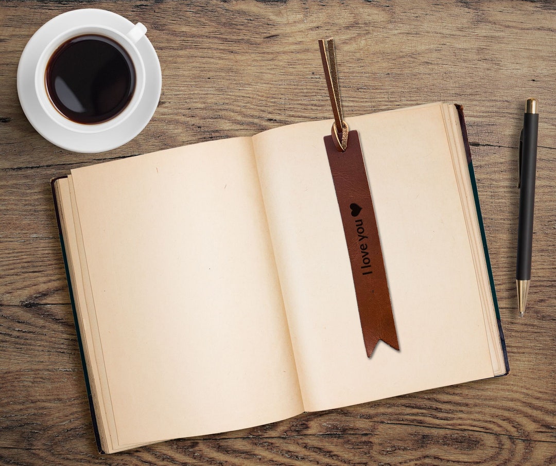 Personalized Leather Bookmark Custom Book Mark Personalized Gifts ...
