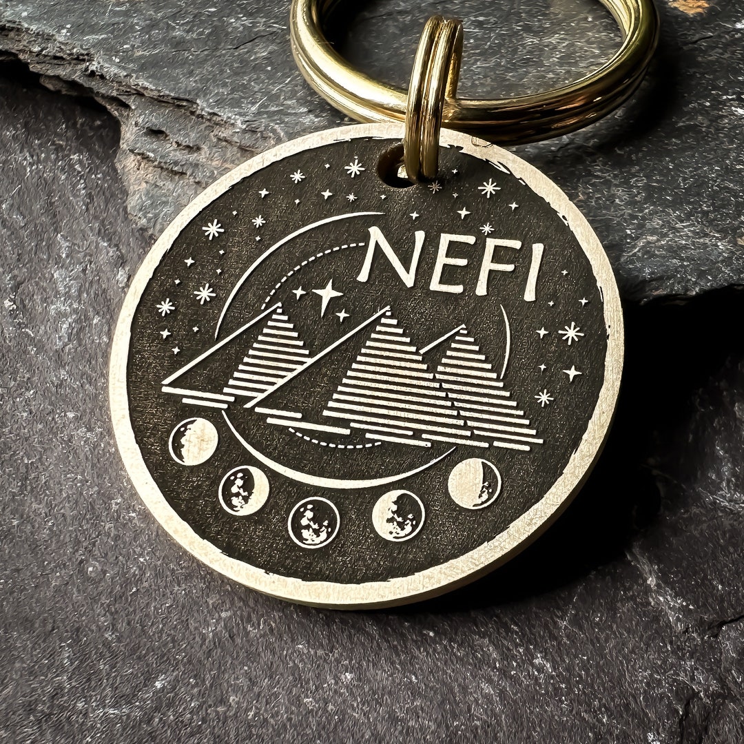 Pyramids Dog Tag, Egyptian Keyring, Egypt Keychain Dog Tag ...