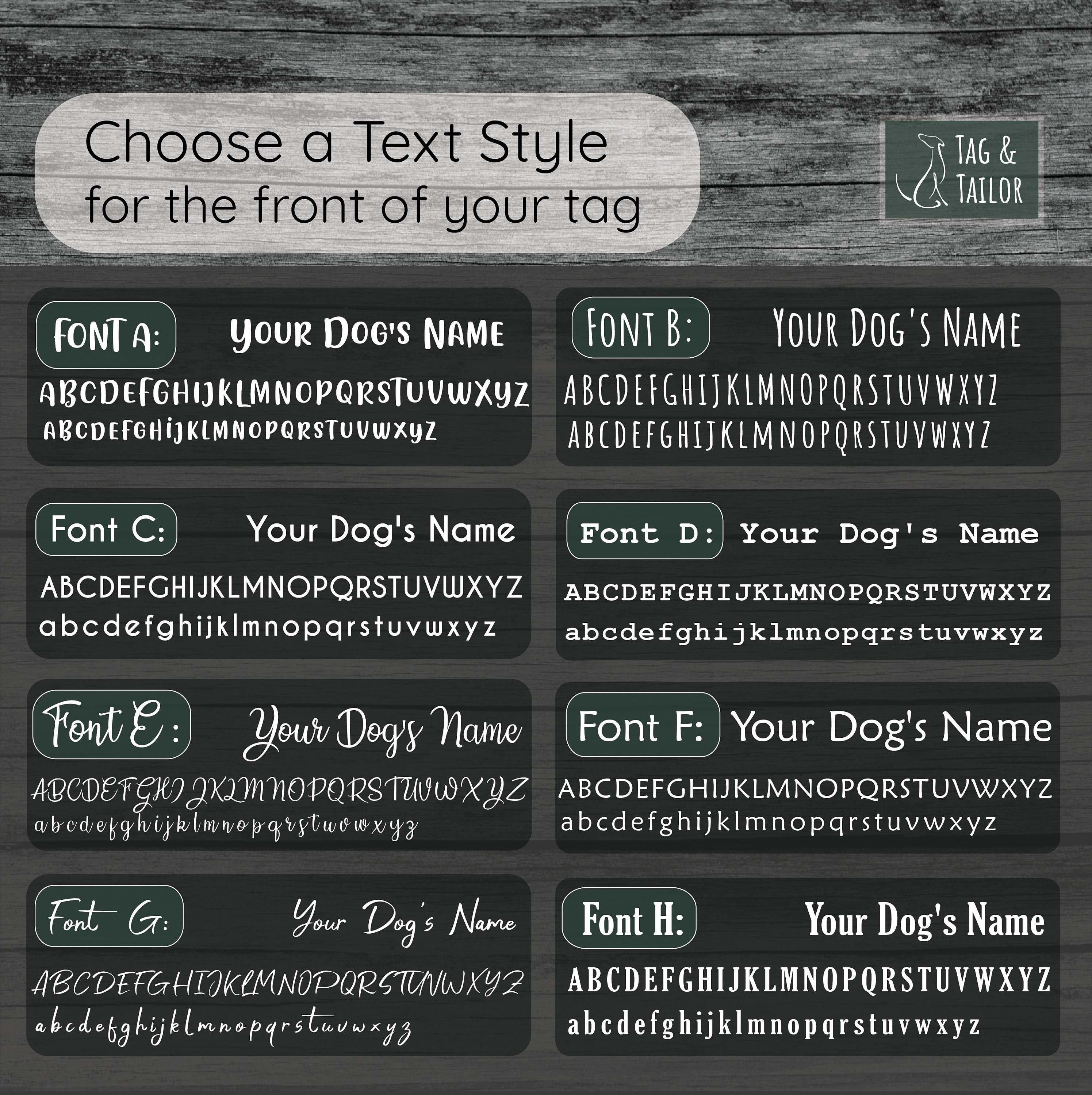 Customisable Dog Breed Tag, Matching Necklace Available, Night Sky ...