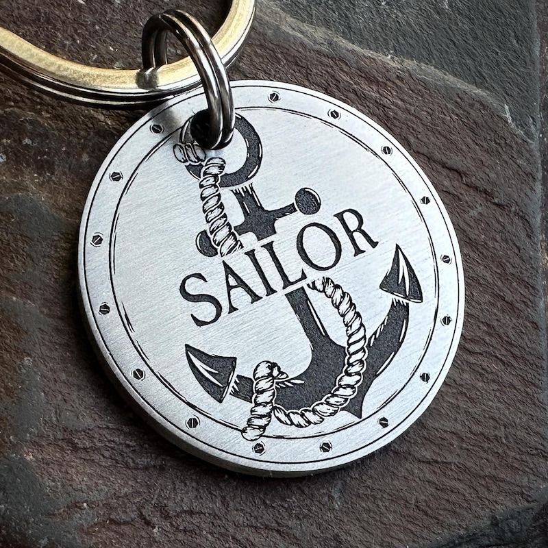 Nautical Dog Tag - Etsy