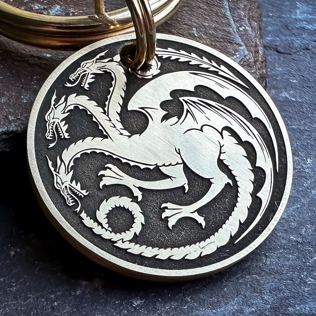Engraved DRAGON Dog Tag, Quality Pet ID Tags Handmade in the UK - Etsy