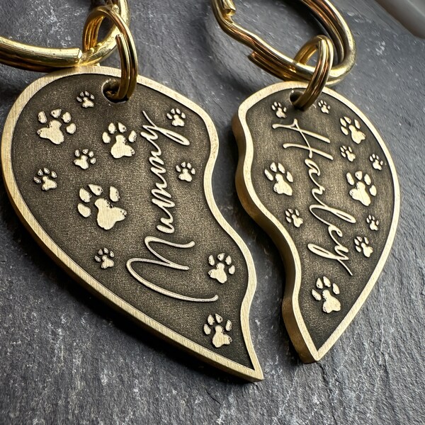 Heart Dog Tag - Etsy