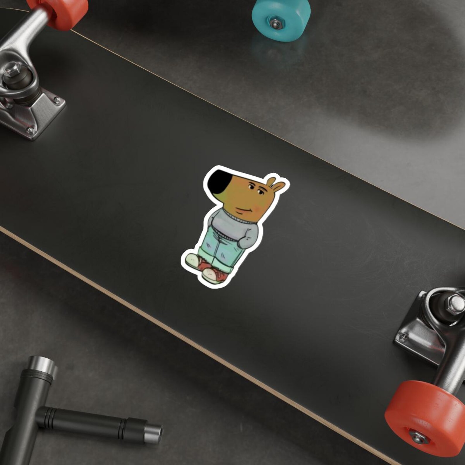 Chill Guy Die-cut Stickers Cool, Laid-back, Relaxing, Tranquil, Chill ...