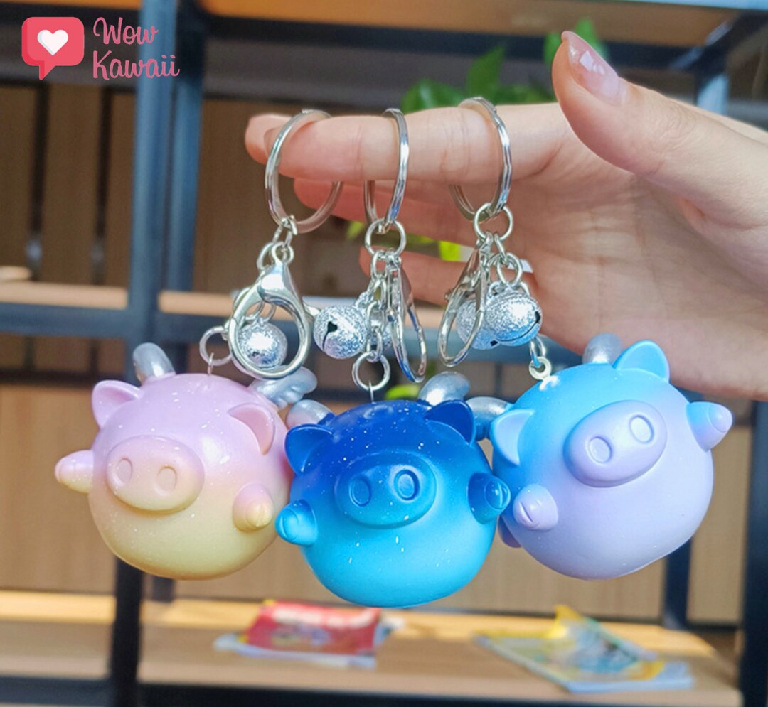 Flying Piggy Key Chains Figurines Figures - Universe Cotton Candy ...