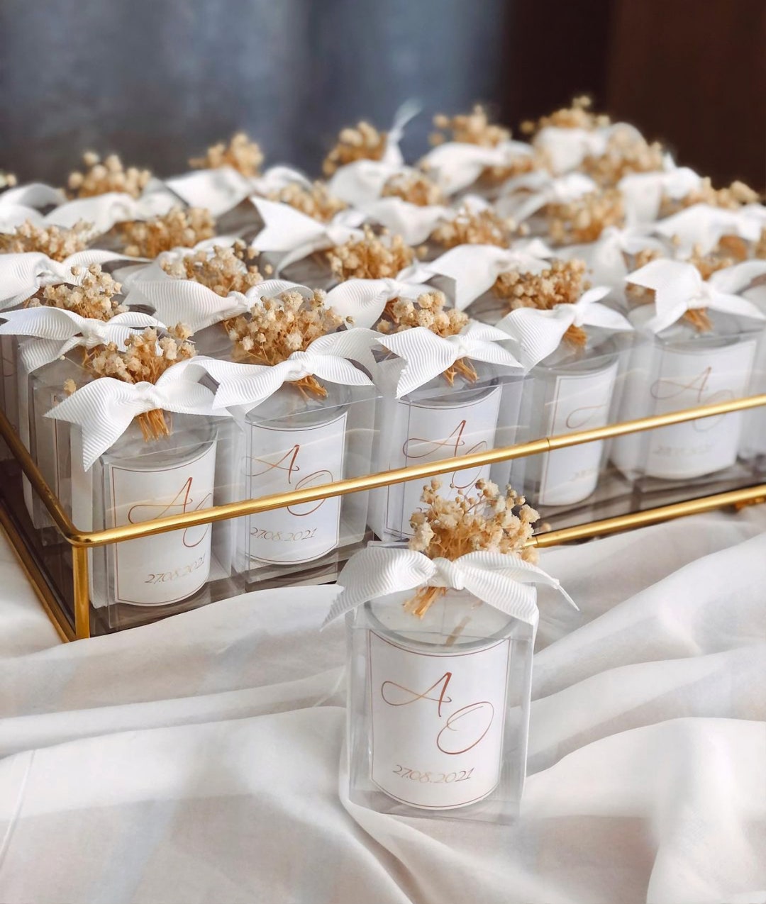Special Gift Candle - Personalized Custom Wedding Party Thank You ...