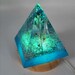 MINI MEMORIAL PYRAMID// Custom Eco Resin Pyramid, Cremains Memorial ...